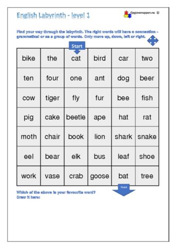 Engelsk · Opgavemappen.NU
