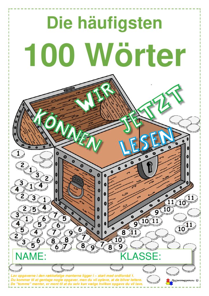 Tysk - 100 Wörter - Hovedside · Opgavemappen.NU
